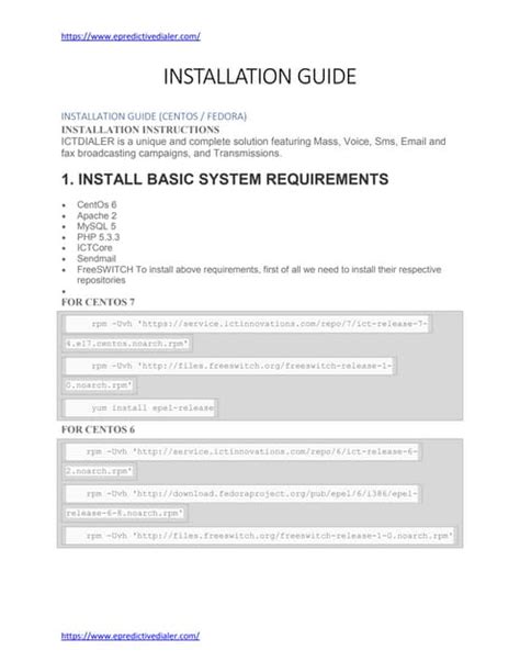 prediective dialer installation guide pdf