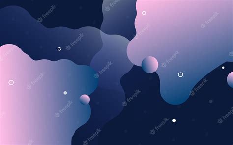 Premium Vector Floating Liquid Blobs Abstract Colorful Banner With