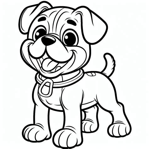 דף צביעה של כלב בוקסר אונליין דפי צביעה אונליין יויו