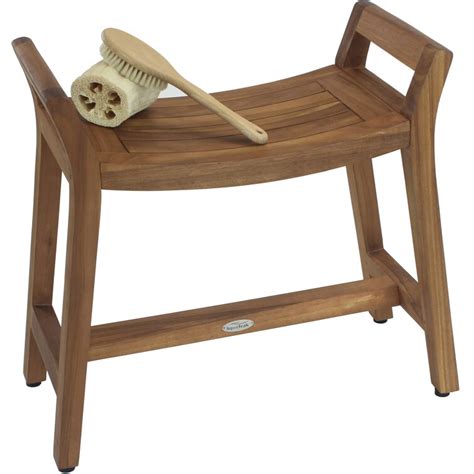 Aqua Teak Asia Ascend 26 W Teak Shower Bench And Reviews Wayfair Canada