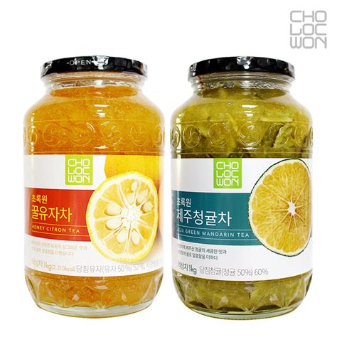 초록원 참꿀유자차 1kg 제주청귤차 1kg 2kg 액상차 과일청 믿고 사는 즐거움 Ssgcom