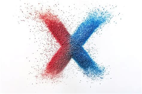 Abstract X Symbol Red And Blue Particle Burst Dynamic Energy Modern Design Element Tech Abstract X Symbol Red And Blue Particle Burst Dynamic Energy Modern Design Element Tech