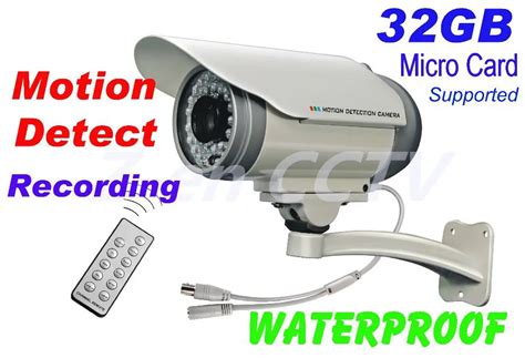 Motion Detection Camera Sd Card Record Cctv Camera Waterproof Ir Bullet Security Camera Max 32gb