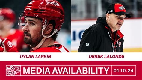 Dylan Larkin Derek Lalonde Practice Updates Jan YouTube