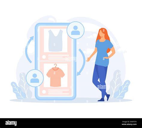 Sustainable Fashion Illustration Characters Sell Buy And Swap Used