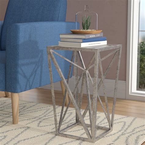 Mercer41 Chylee Angular Mirror Accent Table And Reviews Wayfair Canada