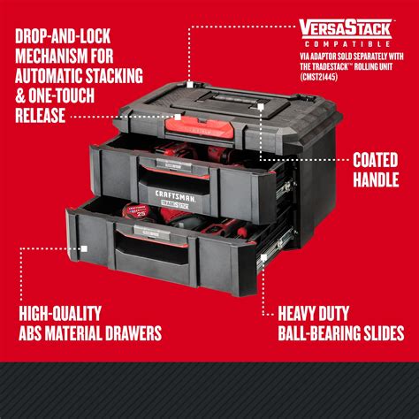 Tradestack™ 2 Drawer Unit Craftsman