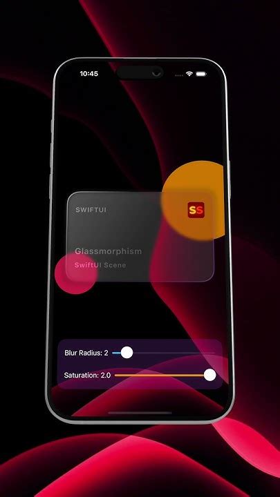 🚀 Stunning Swiftui Glassmorphism Ui Interactive Blur And Saturation Control 🎨 Youtube