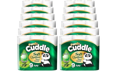 Up To 58 Off Bulk Buy Panda Cuddle Aloe Vera Quilted Toilet Roll