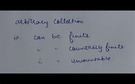 What Does Arbitrary Mean In This Theorem Does This Mean Infinite