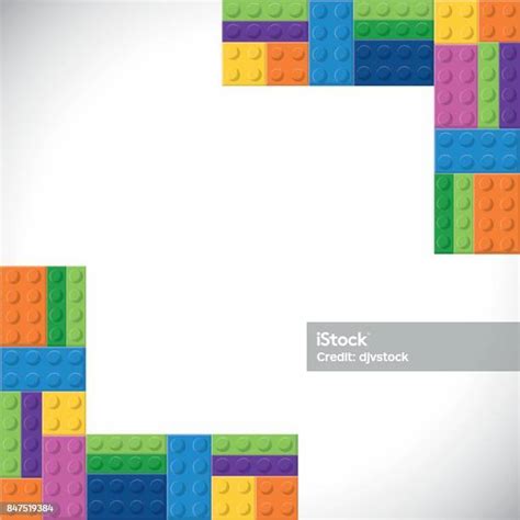 Ilustración De Icono De Lego Figura Abstracta De La Estructura Gráfico