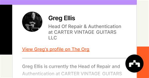 Greg Ellis Head Of Repair And Authentication At Carter Vintage Guitars