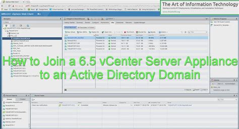 How To Join A Vcenter Server Appliance To Active Directory Video The Art Of