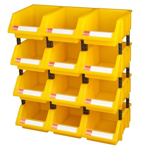 Small Parts Organizer Stacking Storage Bins Tools Storage Bins Heavy