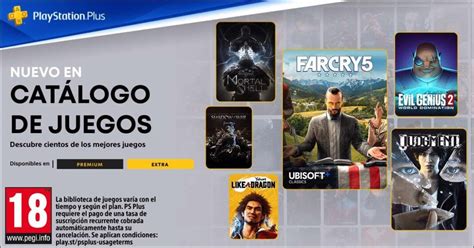 Anunciados Los Juegos De Playstation Plus Extra Y Premium De Diciembre