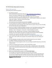 Hands On Lab 1 2020 Docx SE CSC204 Operating System Security Remote