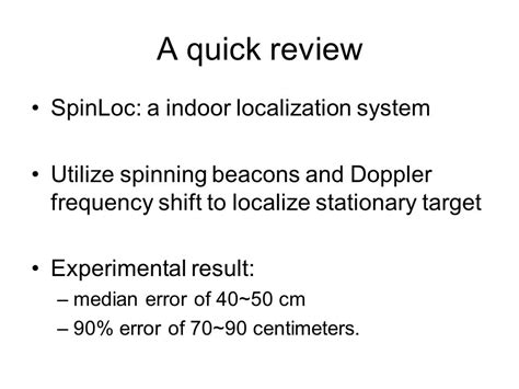 project presentation spinloc ted 2008 6 20 a quick review spinloc a