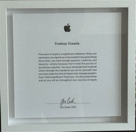 Pradeep Chawda On Linkedin Applelife Fiveyearsatapple Timcook Inmemoryofmom Gratefultodad