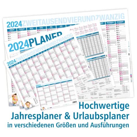 Itenga Wandkalender Urlaubsplaner Projektplaner Team 2024 A4 A2 A1 A0