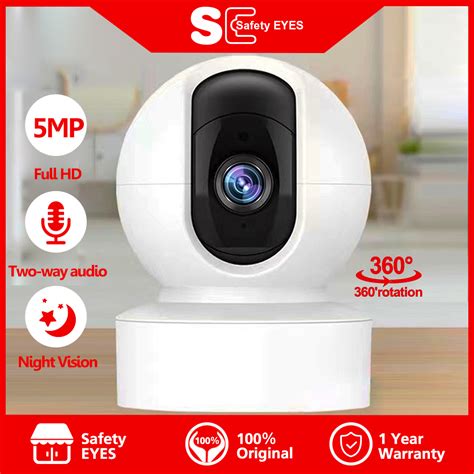 CCTV WiFi 5MP Full HD Kamera Indoor IP Smart Camera Cctv PTZ 360 Derajat 1080P Wireless 5G