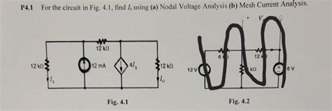 solved p4 1 for the circuit in fig 4 1 find io using a