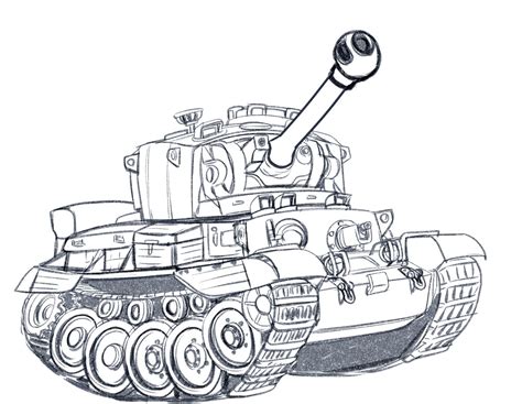 yoyokkun on Twitter SD戦車 ラフ描き このへんも清書して着色したいもんですな