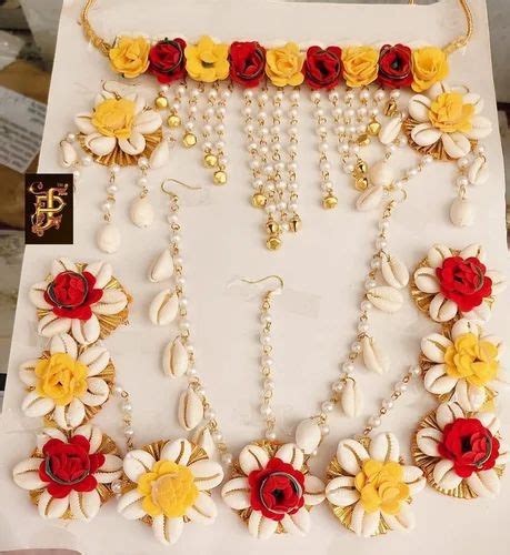 Haldi Jewellery At ₹ 600set Flower Jewellery In Ahmedabad Id
