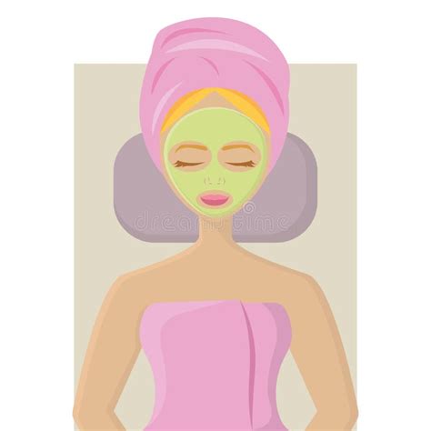 Isolated Woman Mask Spa Vector Illustration Stock Vector Illustration