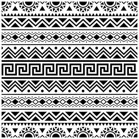 Aztec Seamless Ethnic Pattern Texture Design 7325046 Vector Art At Vecteezy