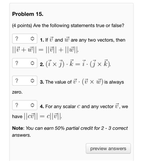 Solved Problem 15 4 Points Are The Following Statemen