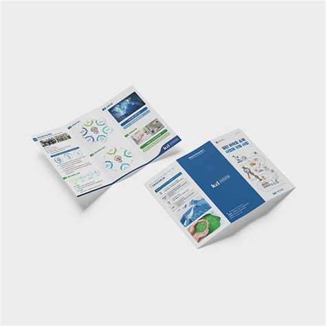 한국산업기술시험원 리플렛디자인 전단지·포스터·인쇄물 포트폴리오 크몽