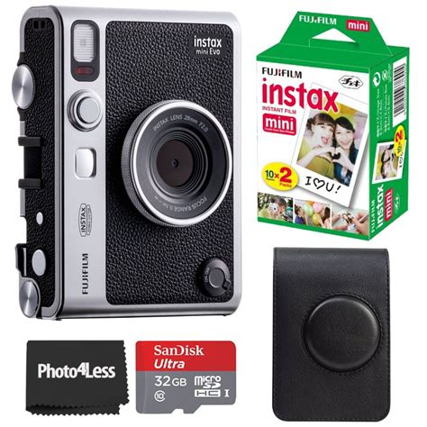 Fujifilm Instax Mini Evo Hybrid Black Instant Camera