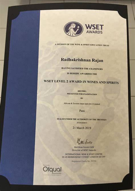 Radhakrishnan R On Linkedin Successfully Wset2 Completed