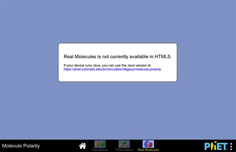 Publish Without Real Molecules Screen Issue Phetsims Molecule