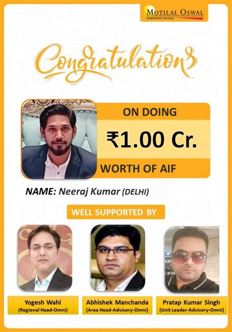 Pratap Kumar Singh On Linkedin Work Motilaloswal Hardwork Passion