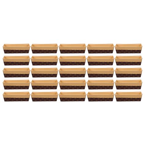 25 Pcs Useful Baking Trays Nonstick Toast Mold Small Bread Pans French