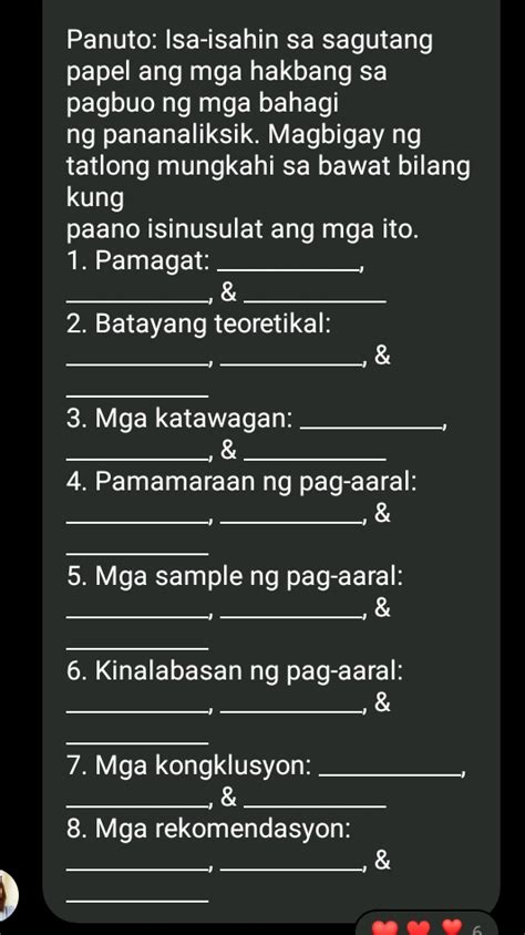 Panuto Isa Isahin Sa Sagutang Papel Ang Mga StudyX