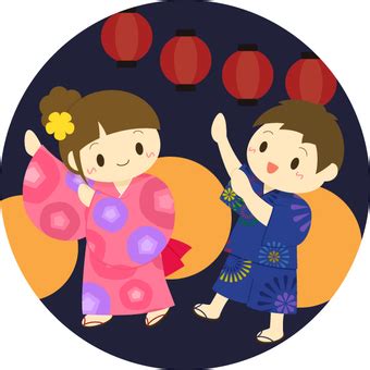 夕涼み会イラスト／無料イラストなら「イラストac」