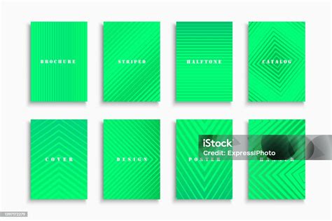 Koleksi Sampul Hijau Cerah Template Latar Belakang Plakat Brosur