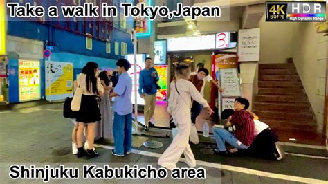 4K 60fps HDR Take A Walk In Tokyo Japan Shinjuku Nishiguchi Sta