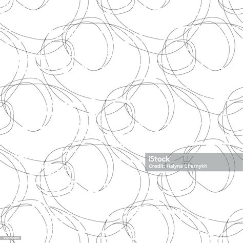 白い背景に円の輪郭線を持つシームレスなベクター画像パターン傷 いたずら書きのベクターアート素材や画像を多数ご用意 いたずら書き