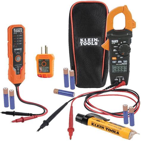 Klein Tools 400 Amp Digital Clamp Meter Electrical Testet Set Non