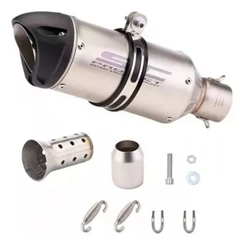 Silenciador De Tubo De Escape Para Moto Universal De 35 51mm Meses