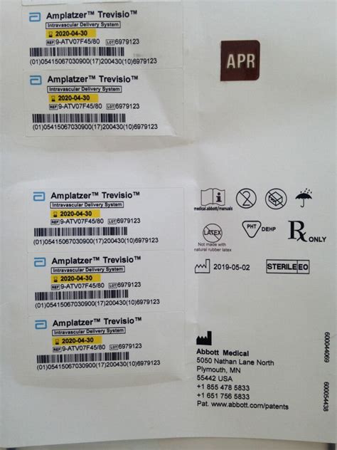 New Abbott 9 Atv07f45 80 Amplatzer Trevisio Intravascular Delivery
