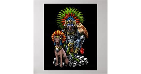Aztec God Mictlantecuhtli Poster Zazzle