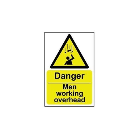 Danger Men Working Overhead Sign Signs And Labels From Superior Storage