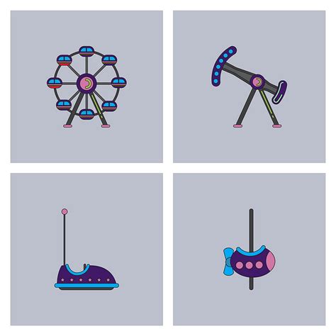 놀이 공원 아이콘 벡터 Eps Ai Uidownload