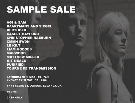 Multi Brand Sample Sale Sample Sale In London