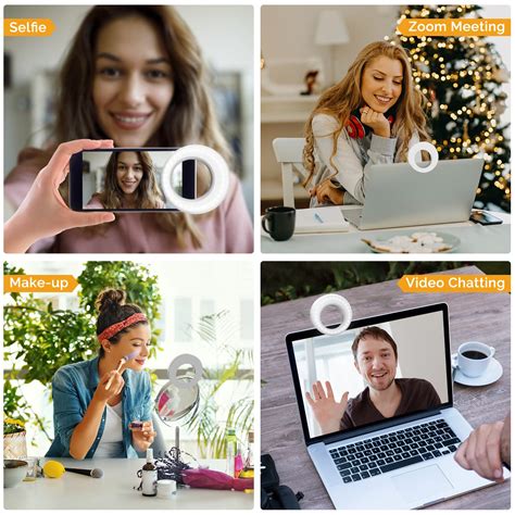 Snapklik Selfie Light Ring Lights LED Circle Light Cell Phone Laptop Camera Photography