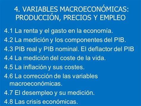 Las Variables Macroeconómicas Del Mercado ¿cuáles Son